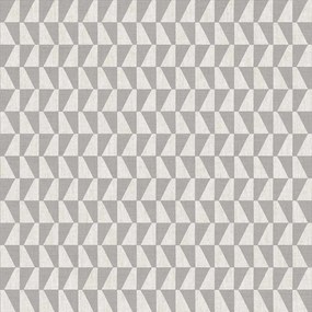 Stříbrno-bílá vliesová tapeta na zeď, geometrický vzor, 30176, Energie, Cristiana Masi by Parato