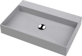 Deante Deskové umyvadlo Correo 60 cm granit - CQR SU6S, šedé metalic