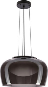 Skleněná lampa s kouřovým stínidlem Insieme 38