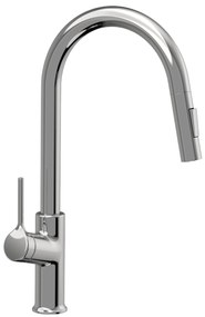 Invena Farsala, dřezová baterie s výsuvnou 2-funkční výlevkou h-433, chromová, INV-BZ-40-U01-S