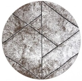 Moderní kulatý koberec COZY 8872 Wall, geometrický,trojúhelníky Str velikost kruh 160 cm | krásné koberce cz