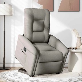 Zvedací polohovací křeslo taupe textil 3303261