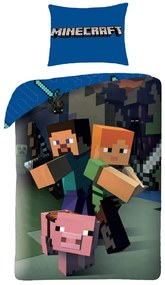Halantex Povlečení Minecraft Bavlna 140/200, 70/90 cm
