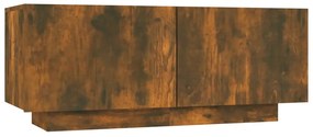 TV skříňka kouřový dub 100 x 35 x 40 cm kompozitní dřevo - Default Title
