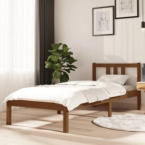 vidaXL Rám postele masivní dřevo 75 x 190 cm Small Single [814847] Barva: medová hnědá