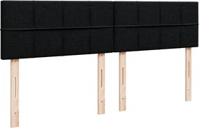 Box spring postel s matrací černá 180x200 cm textil 3287149