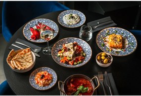 Bílá/modrá porcelánová miska 210 ml Azul – BonBistro