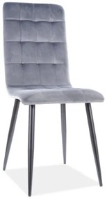 Jídelní židle Olivie (šedá + černá). 1050686