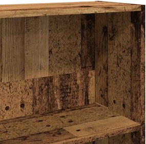 Knihovna old wood 80 x 30 x 189 cm kompozitní dřevo 3314676
