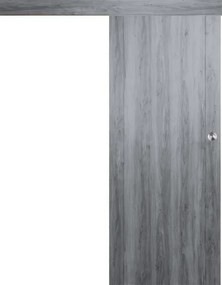 posuvné interiérové dveře na stěnu vasco doors LEON plné Průchozí rozměr: 70 x 197 cm, Orientace dveří: Levé dveře, Dekor: Dub Aljaška