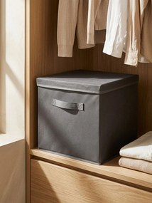 Sinsay - Skládací úložný box s rukojetí a víkem - šedá