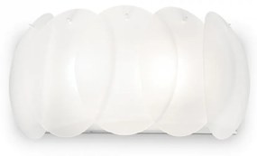 Ideal Lux 038025 nástěnné svítidlo Ovalino Bianco 2x60W|E27