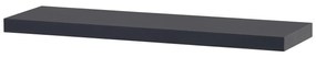 Autronic Polička nástěnná 90 cm, MDF, barva tmavě šedý mat, baleno v ochranné fólii