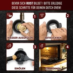 GUSSKÖNIG Sada mini litinových pánviček 6× 300 ml / Sada litinových pá