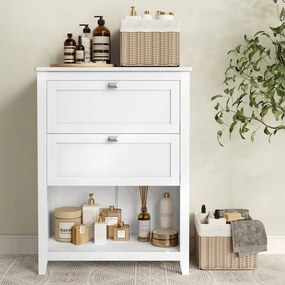 Koupelnová skříňka AUK-E1054 WT, mdf, bílá (60 x 30) cm