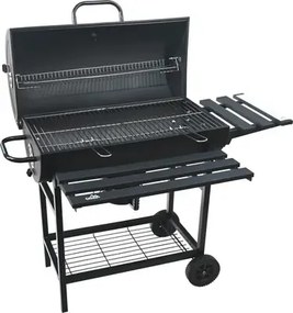 Cattara Gril BARREL MID na dřevěné uhlí / Rošt 70 x 35 cm / teploměr /