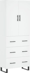 Skříň highboard bílá 69,5 x 34 x 180 cm kompozitní dřevo 3195867