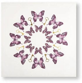 Bezrámový obraz Motýli 105871, Blissful Butterflies, Wall Art, Graham & Brown