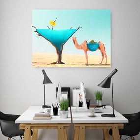 Gario Obraz na plátně Voda z velbloudí pouště - Bryantama Art Rozměry: 60 x 40 cm