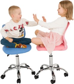 Dětská židle PIXIE - modrý polyester