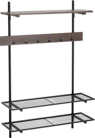 Hnědá kovová předsíňová sestava 100x150x25 cm Gilda – Ellos Home