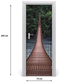 Fototapeta samolepící na dveře visací most 75x205 cm