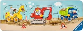 Ravensburger Stavební stroje / Dřevěná vkládačka / 3 obrázky / od 18 m