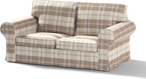 Potah na pohovku IKEA Ektorp 2-místná rozkládací  NOVÝ MODEL 2012 barva béžová látka pletený vzor, vzorované