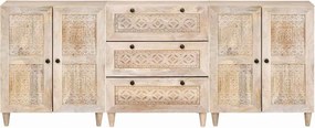 Servírovací skříň 3 ks 180 x 33,5 x 75 cm Bílá 3310071