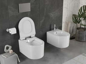 Mexen Sofia WC mísa Rimless s pomalu padajícím prkénkem slim, duroplast, bílý lesk - 30540100