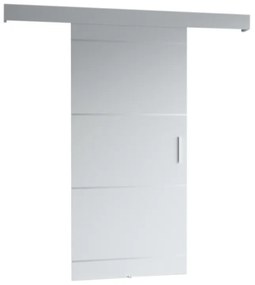 Posuvné dveře SALWADOR IV, 90x204, bílá/stříbrná