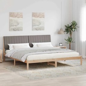 Rám postele s čelo Hnědá 200 x 200 cm Masivní borové dřevo 3394401