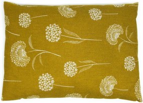 Špaldový polštář Chmýří, 38 × 28 cm – jemný přírodní motiv, česká ruční výroba