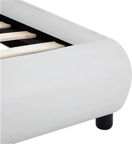 Rám postele s LED světlem bílý umělá kůže 180 x 200 cm 285491