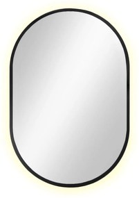 Baltica Design Tiny Border Pastille zrcadlo 40x95 cm oválný s osvětlením černá 5904107904740