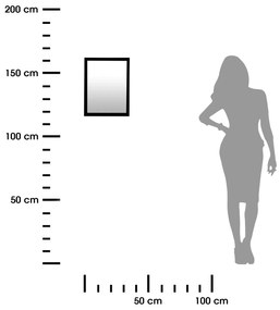 Zrcadlo Basic, černé