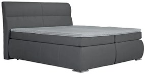 BLANÁŘ Americká postel boxspring s úložným prostorem INCA, 180x200 cm, šedá