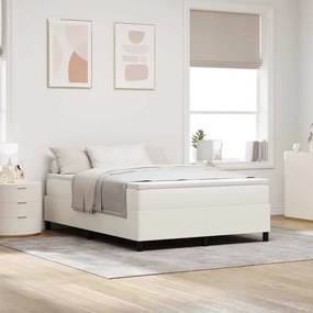 Postel s boxspringem Krémová a bílá 140 x 200 cm 3337469