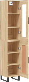 Skříň highboard dub sonoma 34,5 x 34 x 180 cm kompozitní dřevo 3199516