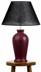 Stolní lampa keramika ERIS - bordó