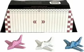 TODDLEROAD 2157 HANGÁR MARBLE - 3 ergonomická letadla s funkční krabic