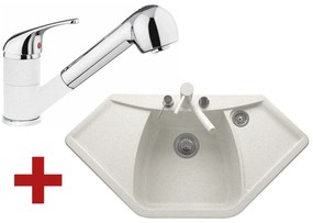 Sinks Sinks NAIKY 980 milk  + Sinks CAPRI 4 S - 28 Milk