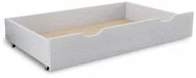 DRW Šuplík pod postel z masivu 98 cm - Barva bílá