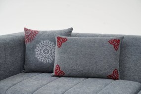 Hanah Home Rohová pohovka BEYZA pravá šedá