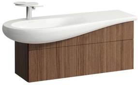Laufen Il Bagno Alessi - Umyvadlová skříňka, 100x32x34 cm, 1 zásuvka, Noce canaletto H4304210976301