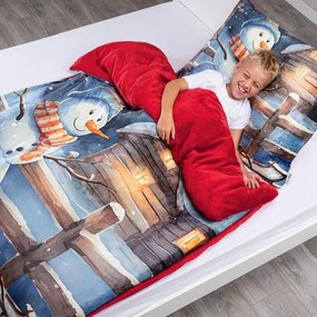 Ložní povlečení z mikroplyše SNĚHULÁK