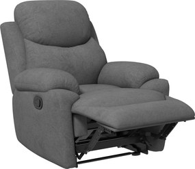 HOMCOM Relaxační Křeslo Jednoduché Sofa Recliner 150° Nastavitelné TV Křeslo s Funkcí Spánku do Obývacího Pokoje, Lněná Šedá 93 x 88 x 102 cm | Aosom