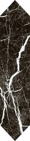 Ceramika Paradyz Listela Arctic Storm Nero Heksalong Lesk 29,8x6,5 - 165005