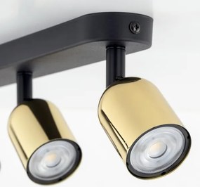 LED Bodové svítidlo TOP 3xGU10/10W/230V černá/zlatá