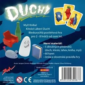 Mindok Duch! / Délka hry: 20 minut / Počet hráčů: 2-8 / od 8 let